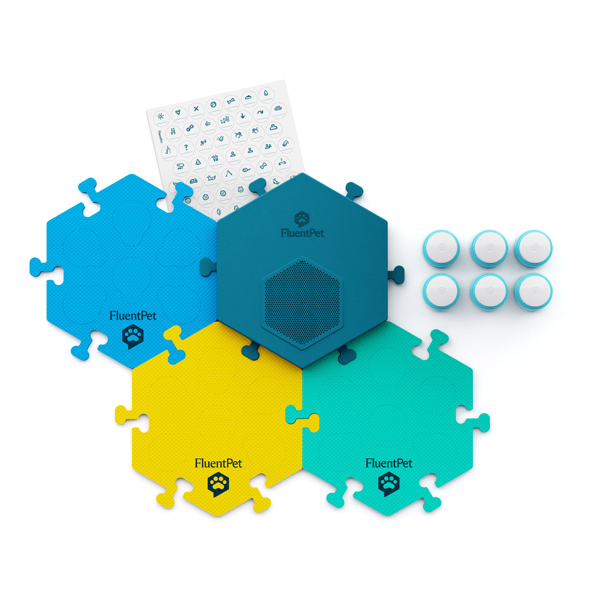 FluentPet Connect Get Started Kit with Base – Bold, Easy Communication ...